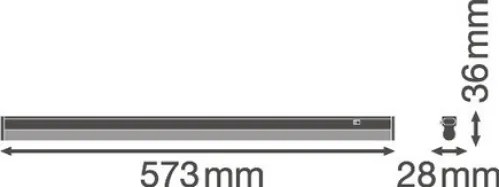 LED svítidlo LEDVANCE Linear Compact Switch 600mm 8W/4000K neutrální bílá