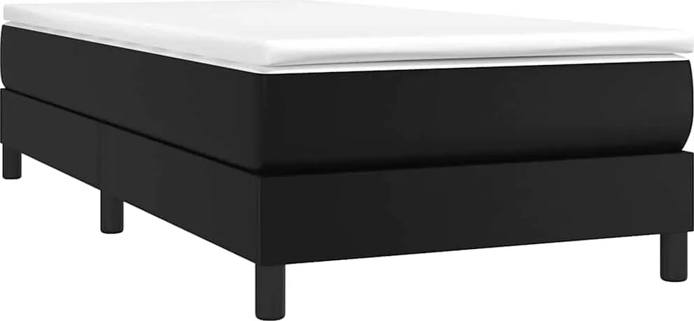 Rám postele s boxspringem černý 90 x 190 cm umělá kůže 3120670