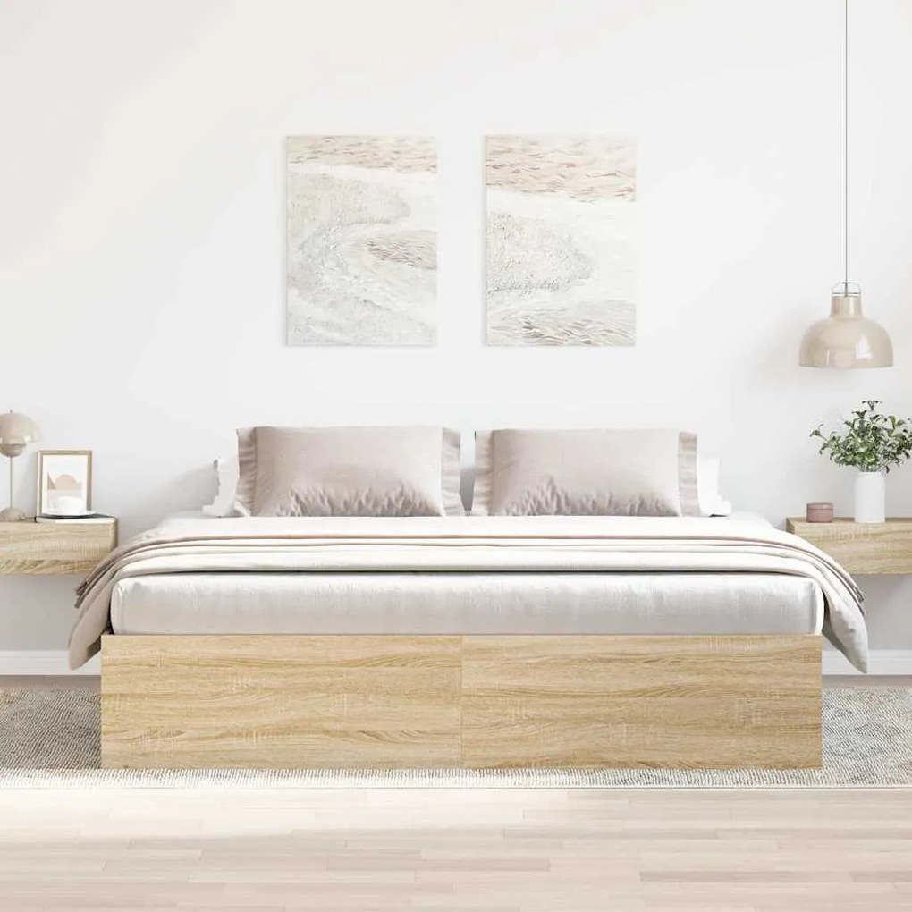 Rám postele dub sonoma 200 x 200 cm 3203889