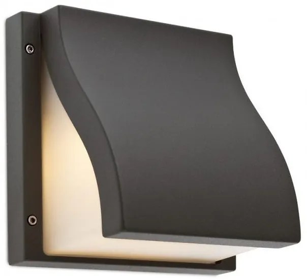Redo Group 9890 Book antracitové nástěnné svítidlo 2x15W E27, šířka 22,4cm IP54