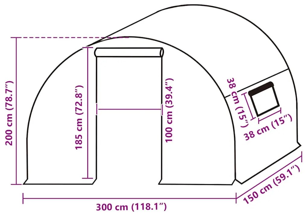 vidaXL Marketos Náhradní plachta na skleník (4,5 m²) 3 x 1,5 x 2 m průhledná