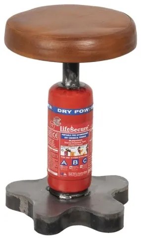 UNDER PRESSURE FIRE EXTINGUISHER STOOL