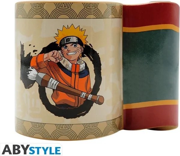 Hrnek 3D Naruto - Scroll 460 ml Vícebarevná