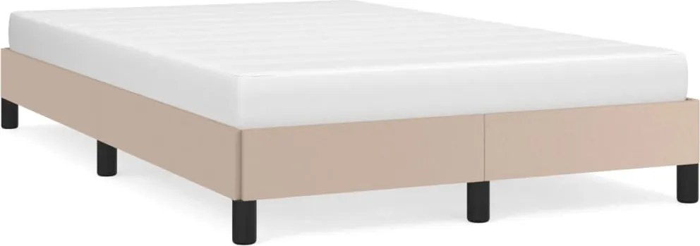 Rám postele bez matrace cappuccino 120x190 cm umělá kůže 3269624