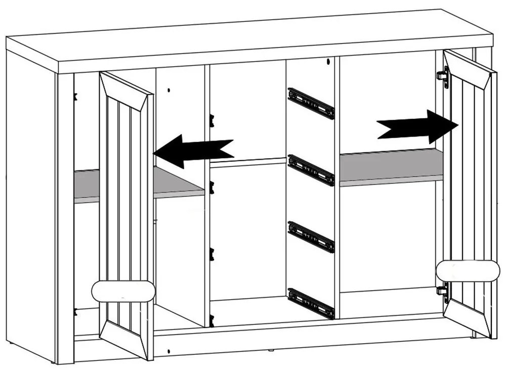 PROVENCE a | komoda K4S | 130 cm | andersen/lefkas