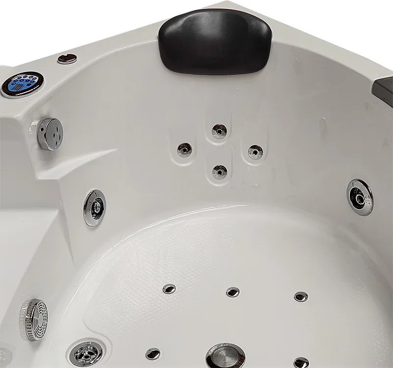 BPS-koupelny Hydromasážní vířivá vana Orino 632 135x135 s ohřevem vody