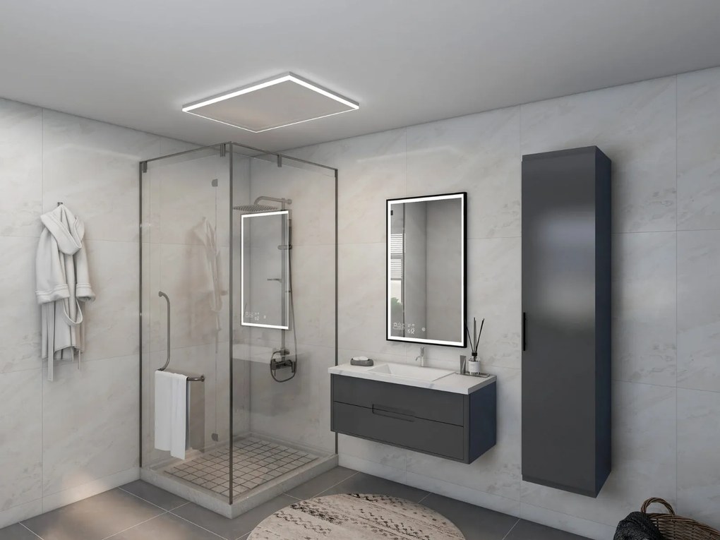 Stropní Infrapanel CEILING LED 370W | Výhřevnost 6.5 m2 | 65x63 cm | LED světlo | Bezdrátový termostat