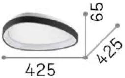 Ideal Lux Stropní LED svítidlo GEMINI ø42 cm Barva: Mosaz, Stmívání, řízení: bez stmívání