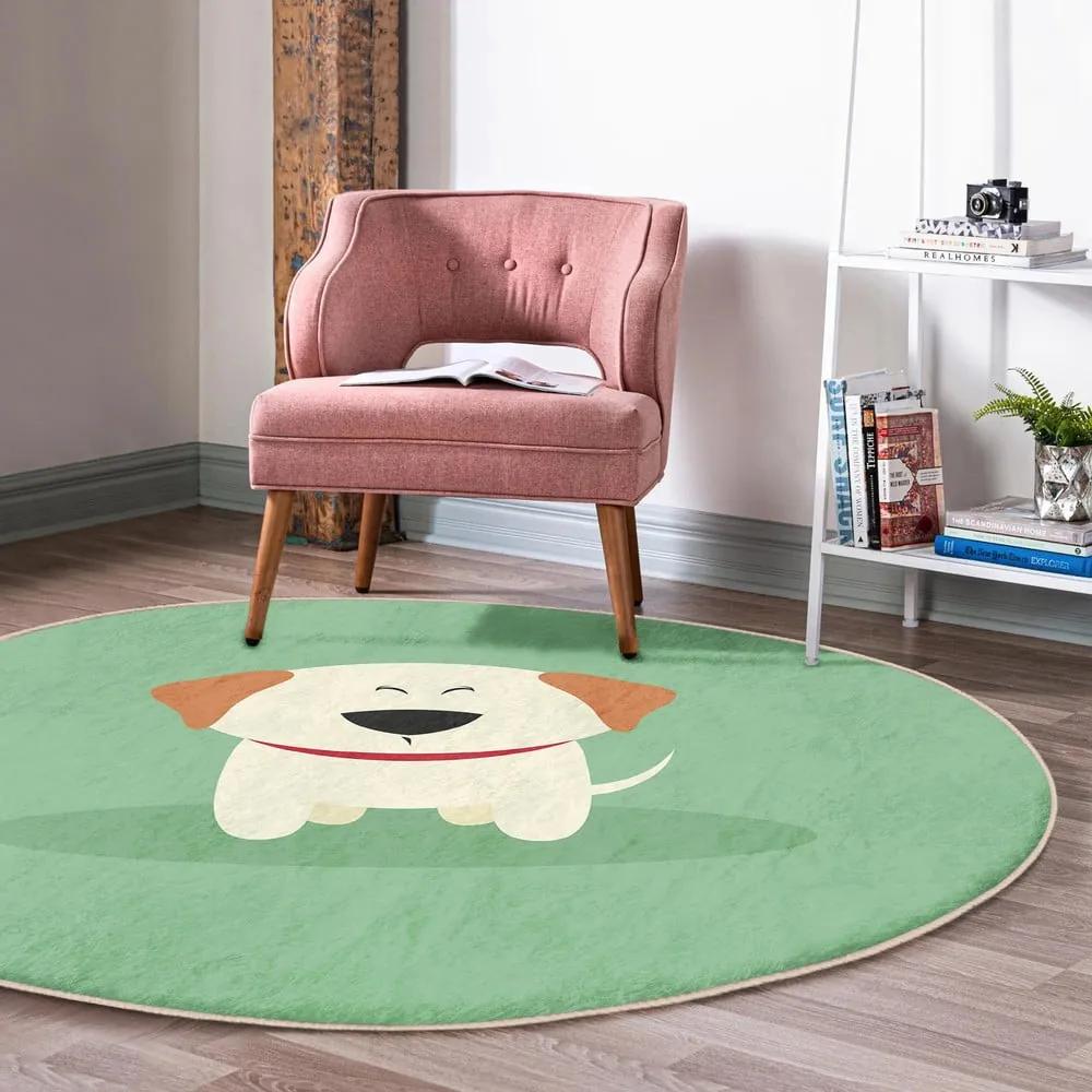Zelený dětský koberec ø 120 cm Comfort – Mila Home
