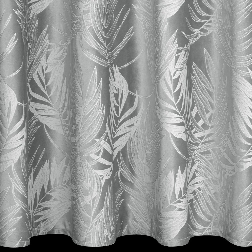 ZATEMŇOVACÍ ZÁVĚS NA KROUŽCÍCH VERA 140X250 CM LISTY