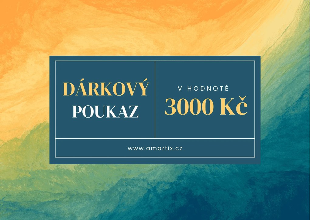 Dárkový poukaz v hodnotě 3000 Kč