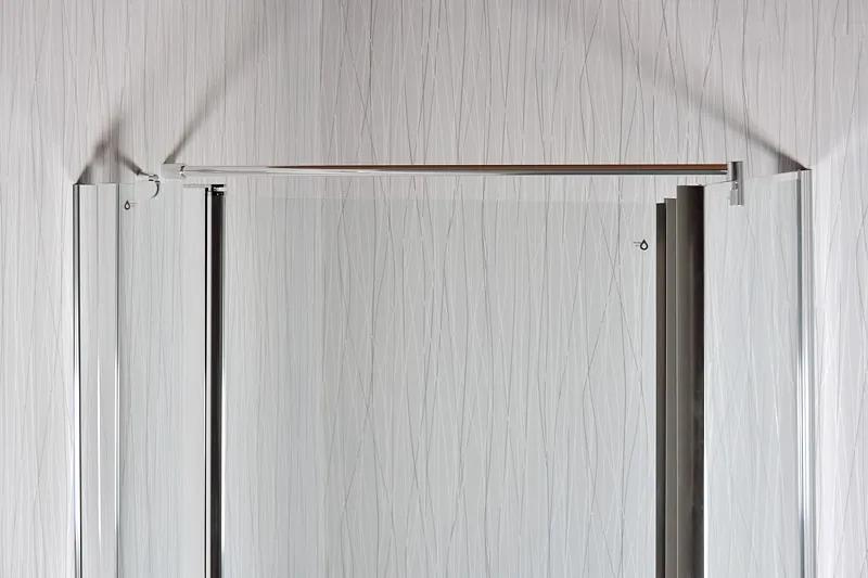 ARTTEC Sprchový kout rohový jednokřídlý MOON D 15 čiré sklo 106 - 111 x 76,5 - 78 x 195 cm