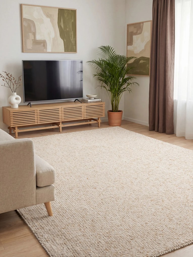 ELLE Decoration, Kusový koberec Wolly Ultra 106228 Cream z kolekce Elle, 240x340, bílá, ložnice
