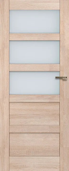 Interiérové dveře vasco doors BRAGA model 4 Průchozí rozměr: 70 x 197 cm, Orientace dveří: Levé dveře, Dekor: Buk jasmínový