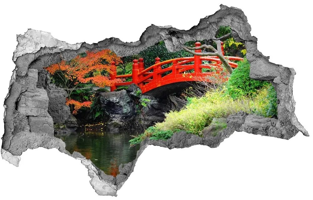 Wallmuralia Nálepka fototapeta 3D výhled Japonská zahrada 95x73 cm