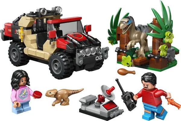 LEGO Jurassic World  76972 Únik před raptorem v terénním autě