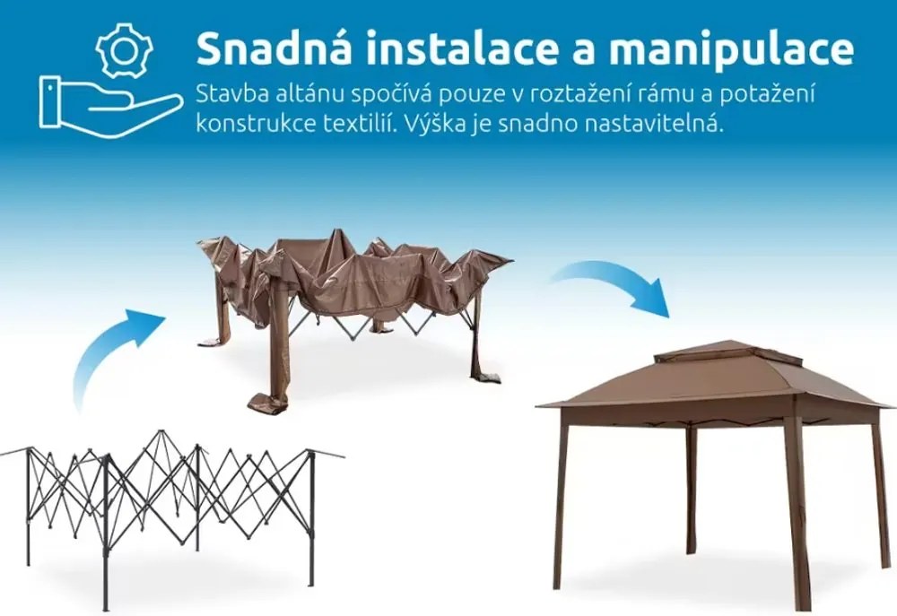 Zahradní altán Marimex Vista 3 x 3 m 10970574