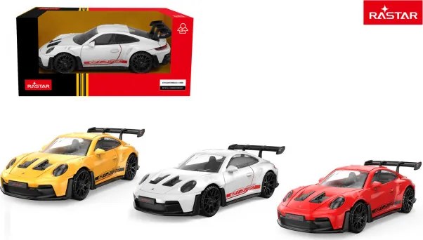 Model auta Porsche 911 GT3 RS 1:43 RASTAR žluté