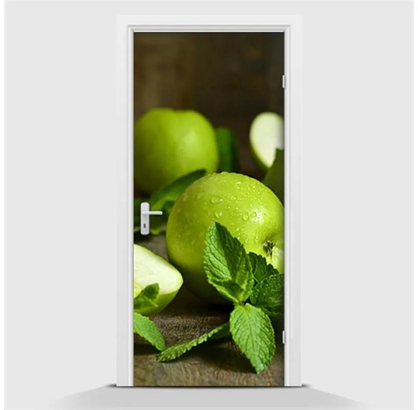 Samolepící fototapeta - Jablka zelené 95 x 210cm