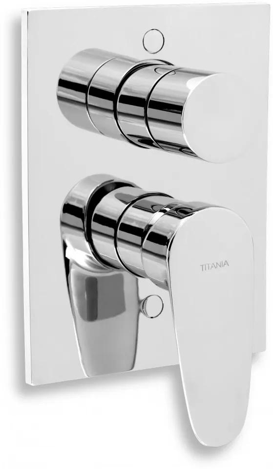 Novaservis Vanová sprchová baterie s přepínačem Titania Smart chrom 98050R,0
