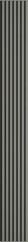 Mexen Lam-F, akustické stěnové lamely 275 × 31,5 cm, filc 6 mm, šedá matná, S105-275317-2812-052