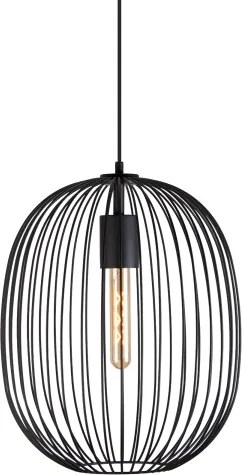 Lustr na lanku OVELLA 1xE27/15W/230V pr. 34 cm černá