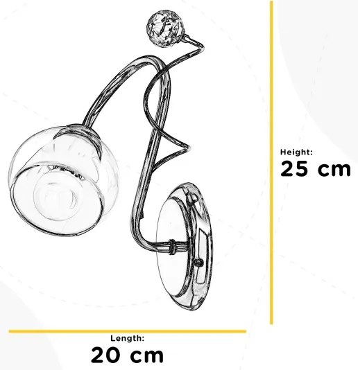 ONLI - Nástěnné svítidlo WENDY 1xE14/6W/230V lesklý chrom