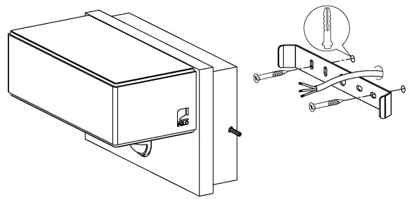 Eglo 97159 - LED Venkovní nástěnné svítidlo se senzorem AZZINANO 2xLED/5,6W/230V IP44