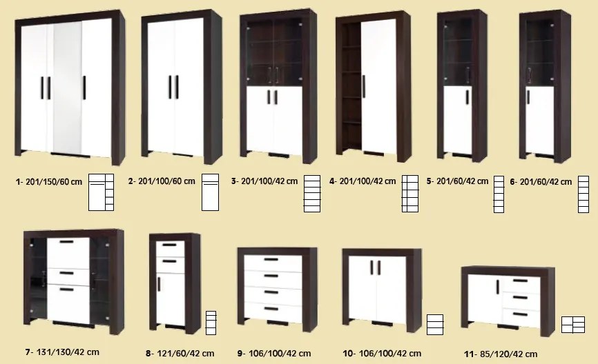 Ložnice STRAKOŠ C-S 01, postel 160 cm