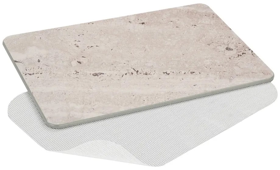 Světle hnědá koupelnová předložka z křemeliny 39x60 cm Puna – Wenko