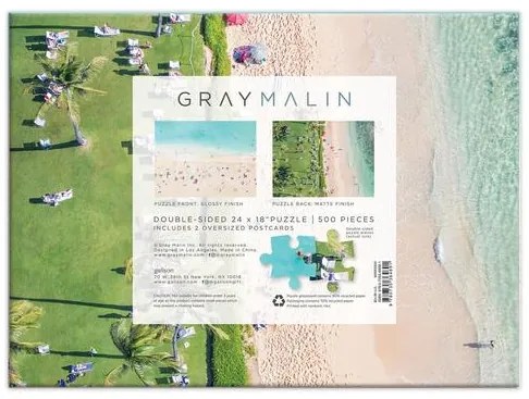 Galison Oboustranné puzzle Hawai Gray Malin 500 dílků