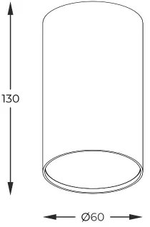 Zuma Line 3100103 - Bodové svítidlo OAK 1xGU10/50W/230V dub