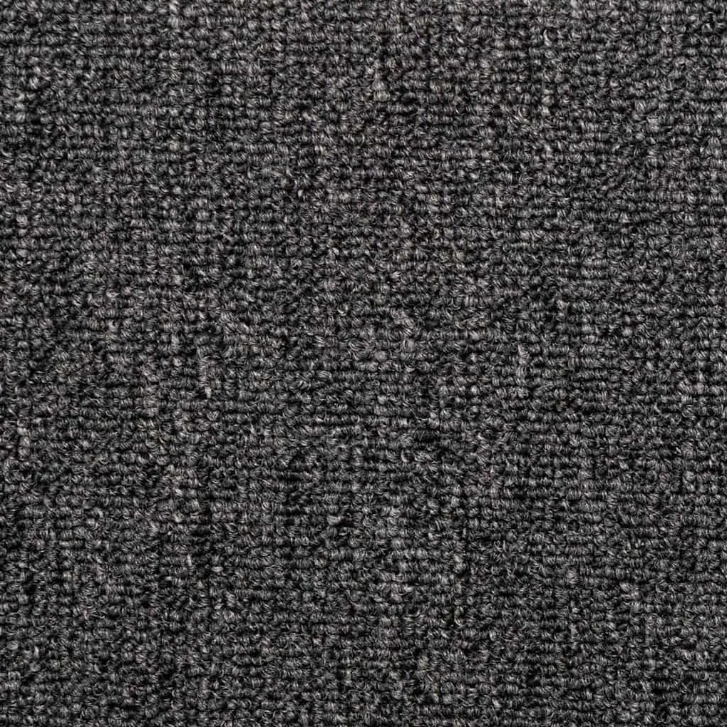 Schodové rohože 15 ks 65 x 21 x 4 cm antracitové s obdélníkovým okrajem 134567