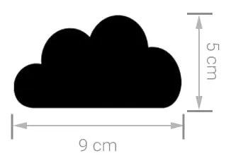 Nálepky na zeď MRAKY do dětského pokoje Zvolte barvu: Zlatá
