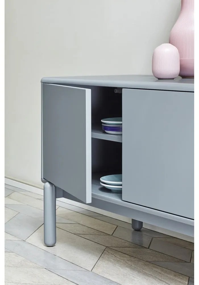 Modro-šedý TV stolek 180x56 cm Corvo – Teulat