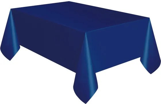 Plastový party ubrus tmavě modrý 137 x 274 cm