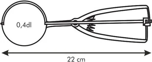 TESCOMA Mechanický porcovač PRESTO ø 5 cm