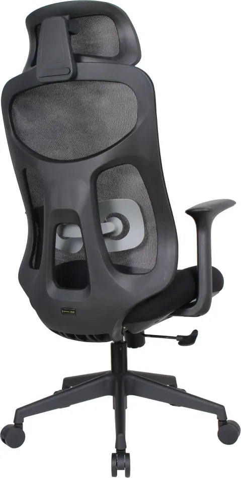 Ergonomická kancelářská židle LERO - černá síťovina / nosnost 150 kg