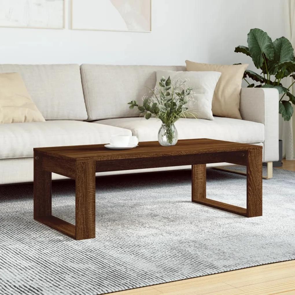 vidaXL Konferenční stolek 102 x 35 x 50 cm kompozitní dřevo [823364] Barva: Bílá