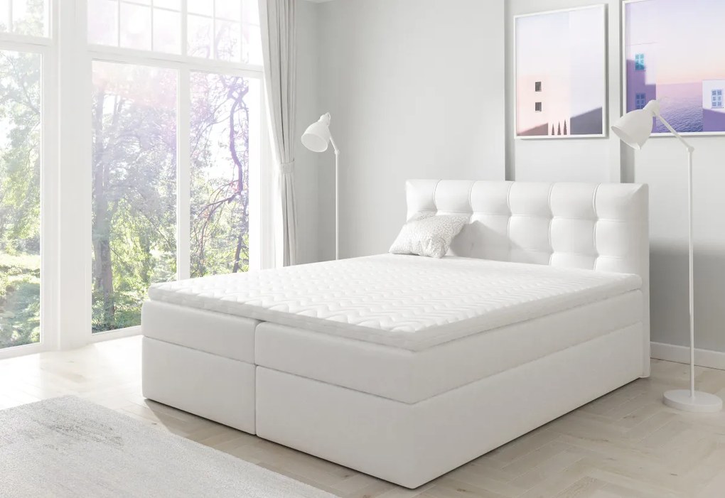 Expedo Čalouněná postel boxspring NUMBER 1, 140x200, soft 17