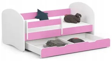 Dětská postel SMILE 160x80 cm - růžová