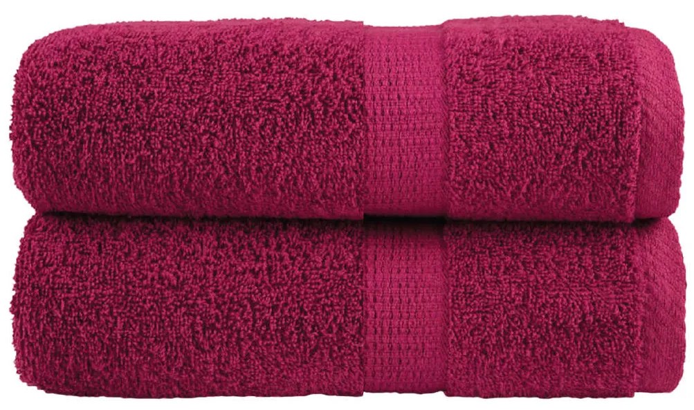 Prémiové mycí ručníky SOLUND 2 ks bordó 30x30 cm 600 g/m² 137203