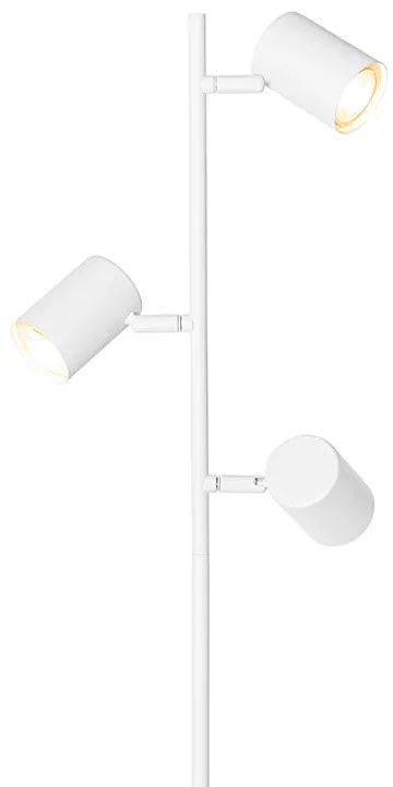 Moderní stojací lampa bílá 3světelná - Jeana