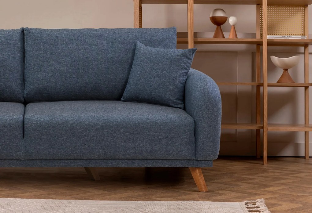 Hanah Home Set křesla a pohovky HERA tmavě modrý 237 cm