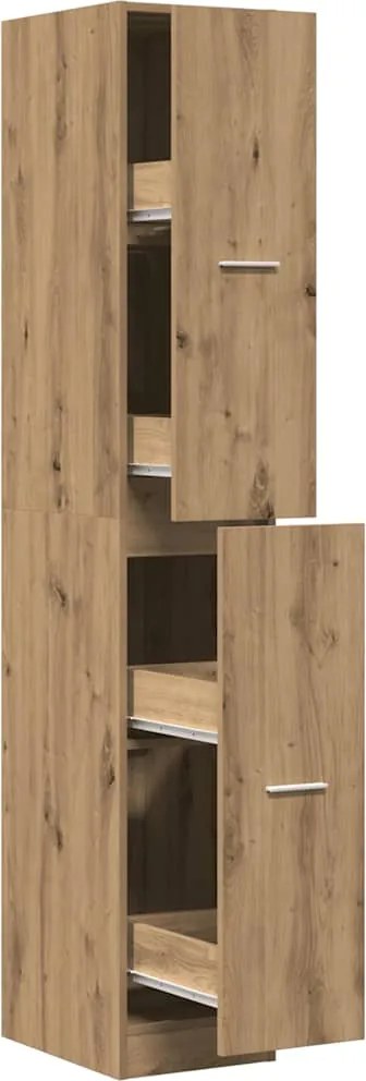 Skříňka na léky dub artisan 30 x 41 x 174,5 cm kompozitní dřevo 3309635