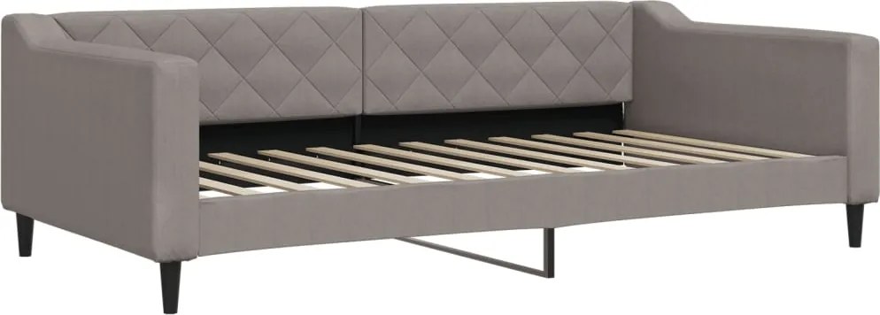 Válenda s přistýlkou taupe 100 x 200 cm textil 3197434