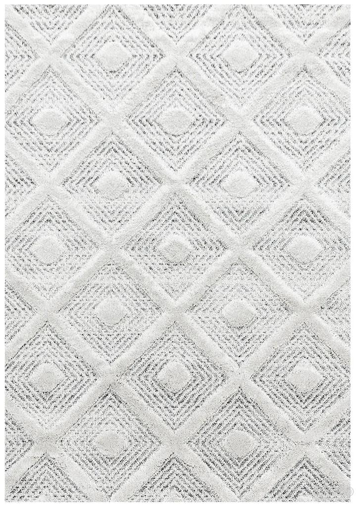 Ayyildiz Hali GmbH Kusový koberec PISA 4707 Grey, Béžová, Šedá, 60 x 110 cm
