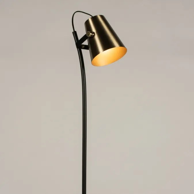 Stojací designová lampa Laventa Black and Gold