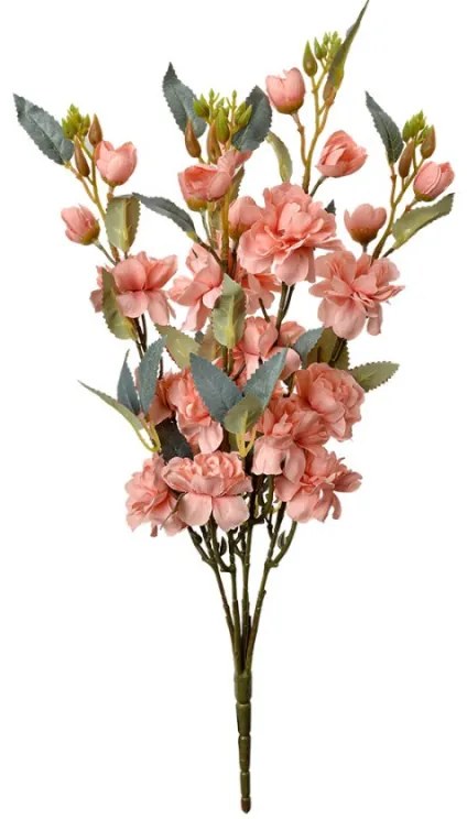 Umělá rostlina rozkvetlá šípková růže – 51 cm