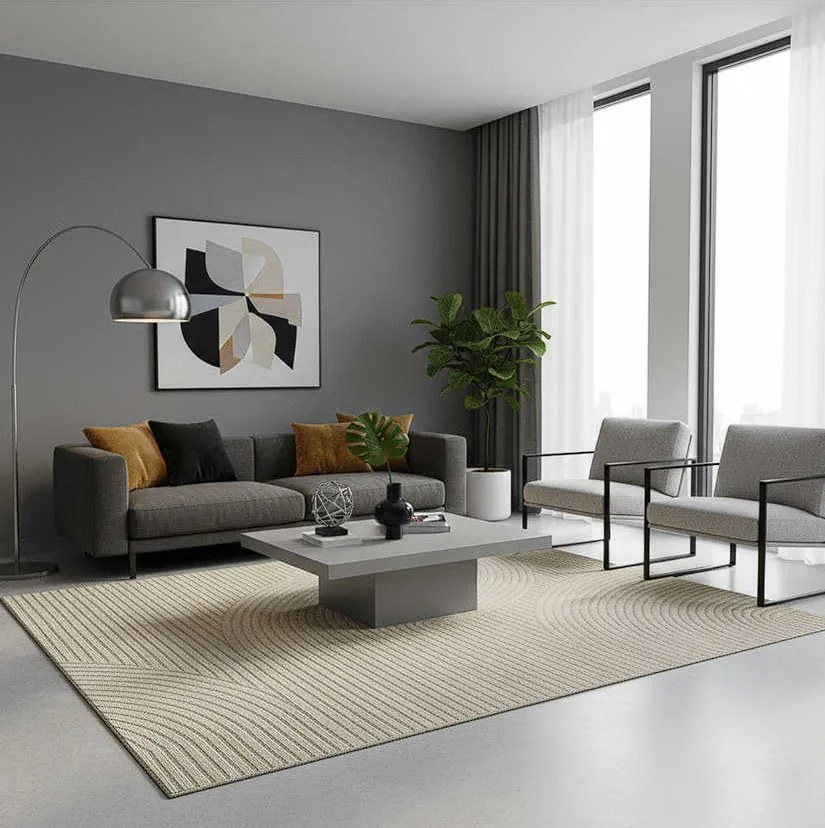 TZ Béžový obdélníkový geometrický koberec Strado Polo Path Camel se vzorem pruhů Rozměr: 160x230 cm